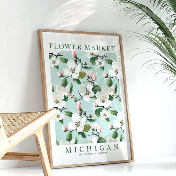 Michigan Plant Art - Etsy