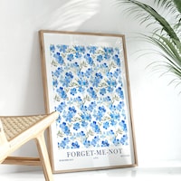 Forget Me Not Art - Etsy