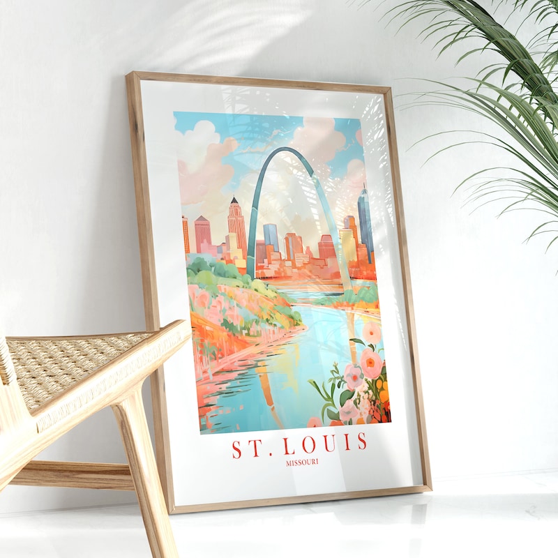 St Louis Poster - Etsy