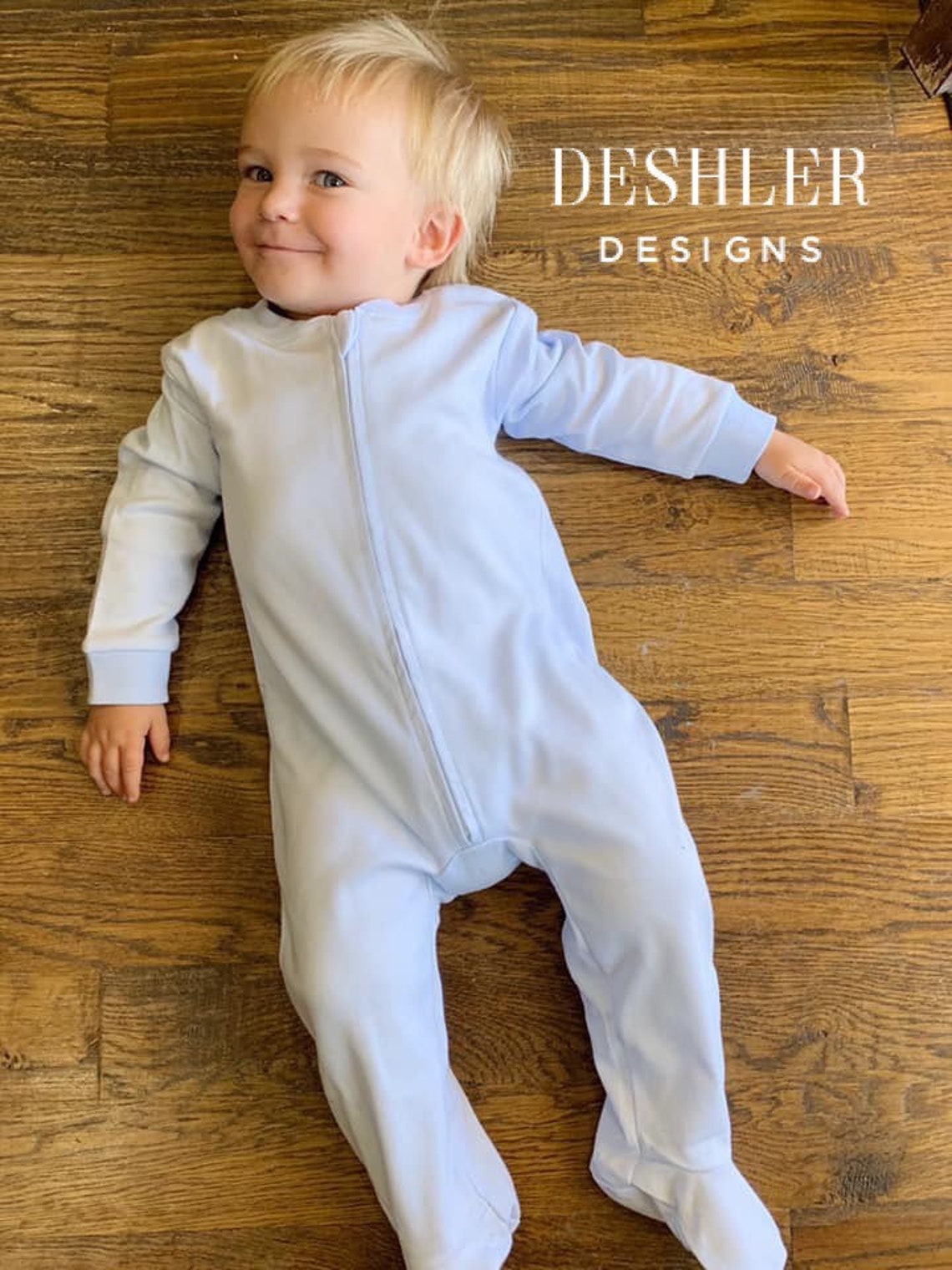 Boys Footie Sleeper, Monogram Footie Sleeper, Monogram Sleeper ...