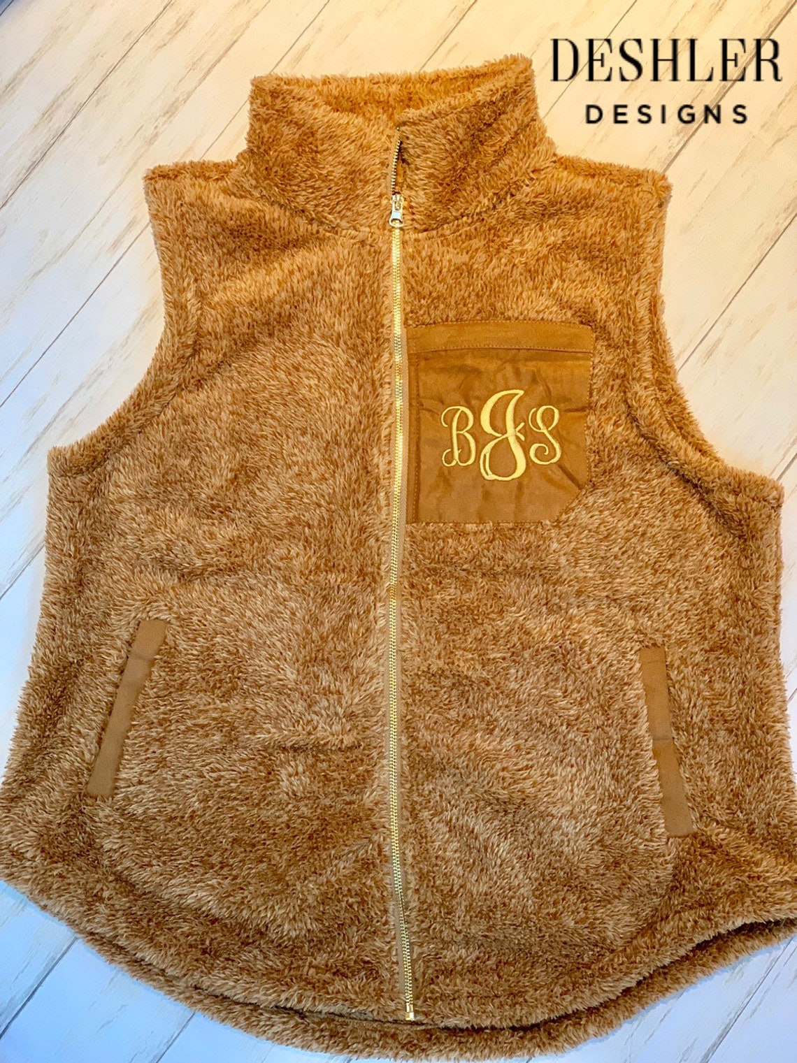 Sherpa Vest Monogram Sherpa Vest Monogrammed Sherpa Vest | Etsy