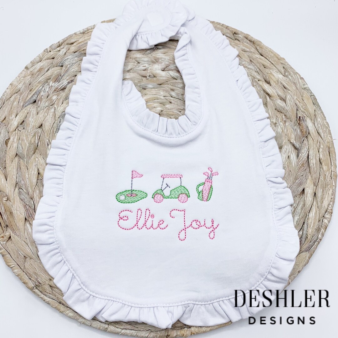 Golf Bib, Monogram Golf Bib, Girls Golf Bib, Boys Golf Bib, Golf Bibs ...