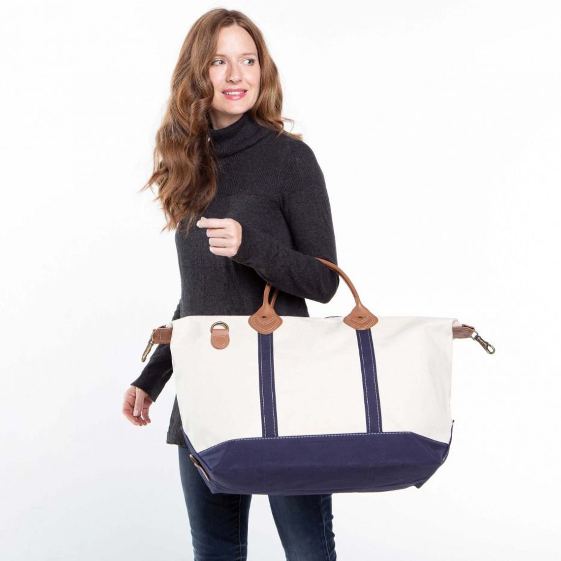 Monogrammed Weekender Bag, Monogram Weekender Bag, Personalized Travel ...