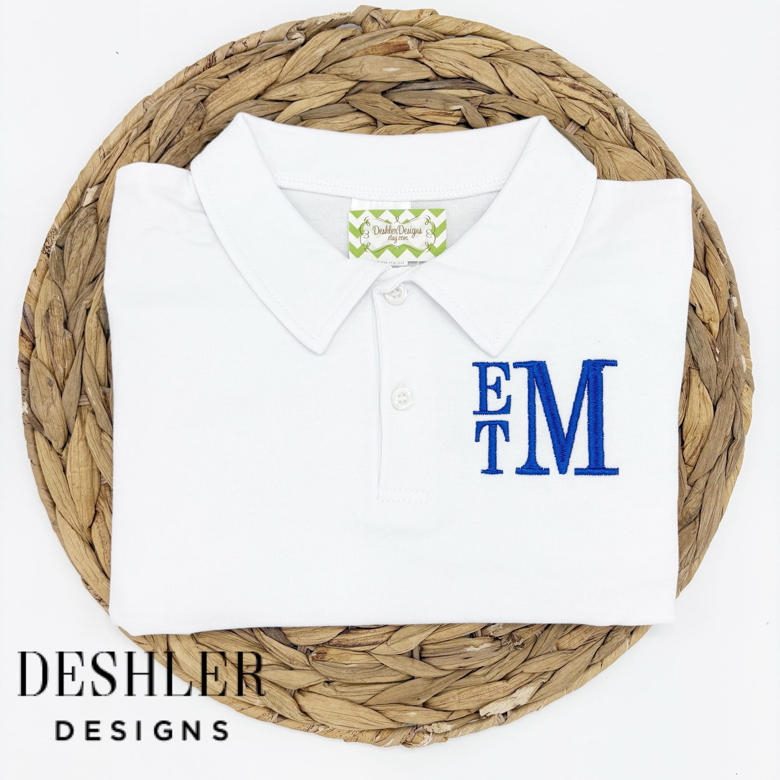 Boys Monogram Polo, Boys Monogrammed Top, Boys Monogram Shirt, Boys ...