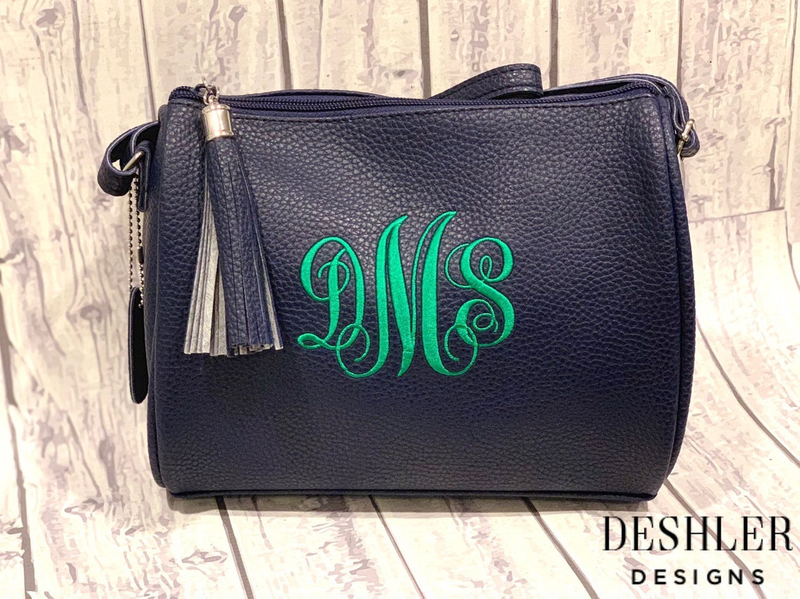 Monogram Tassel Purse Monogrammed Purse Monogram Purse - Etsy