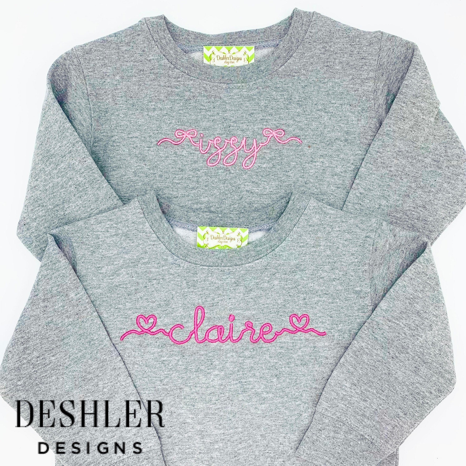 Kids Personalized Sweatshirt, Toddler Personalized Sweatshirt, Girls ...
