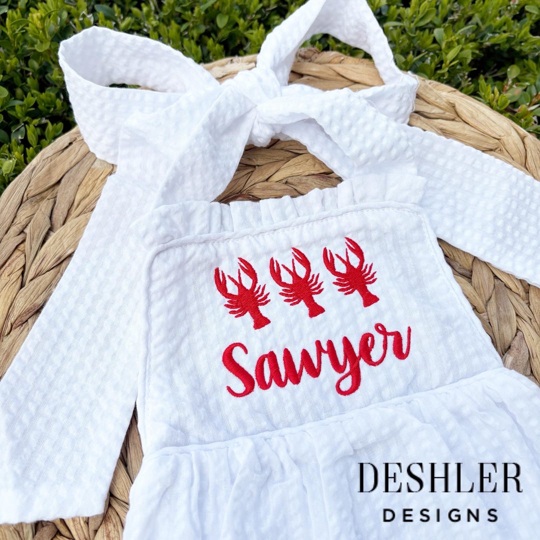 Girls Crawfish Bubble, Baby Girl Crawfish Outfit, Toddler Girl Crawfish ...