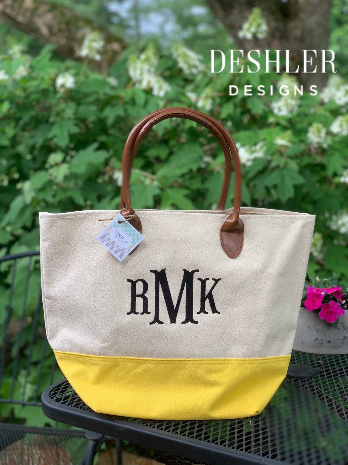 Monogram Tote, Monogram Tote Bag, Monogrammed Tote, Monogrammed Tote ...