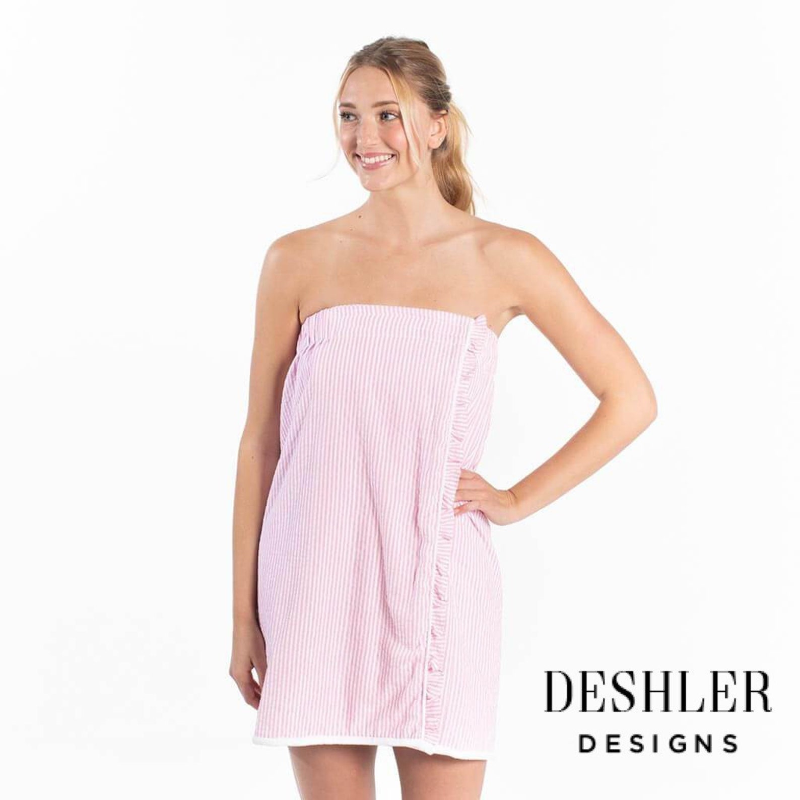 Spa Wrap Monogram Spa Wrap Monogram Bath Wrap Seersucker - Etsy