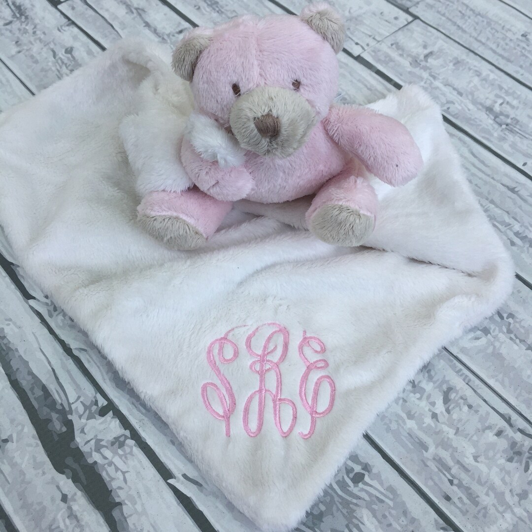 Monogram Lovey, Monogram Lovie, Monogrammed Lovie, Lovey Teddy ...