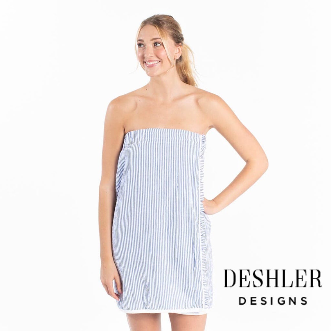 Spa Wrap Monogram Spa Wrap Monogram Bath Wrap Seersucker - Etsy