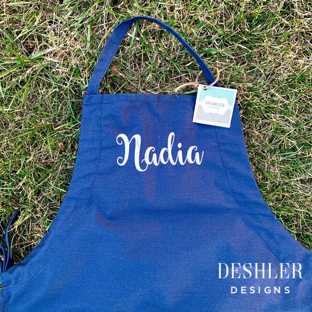 Monogrammed Apron, Monogram Adult Apron, Monogram Apron, Monogrammed ...