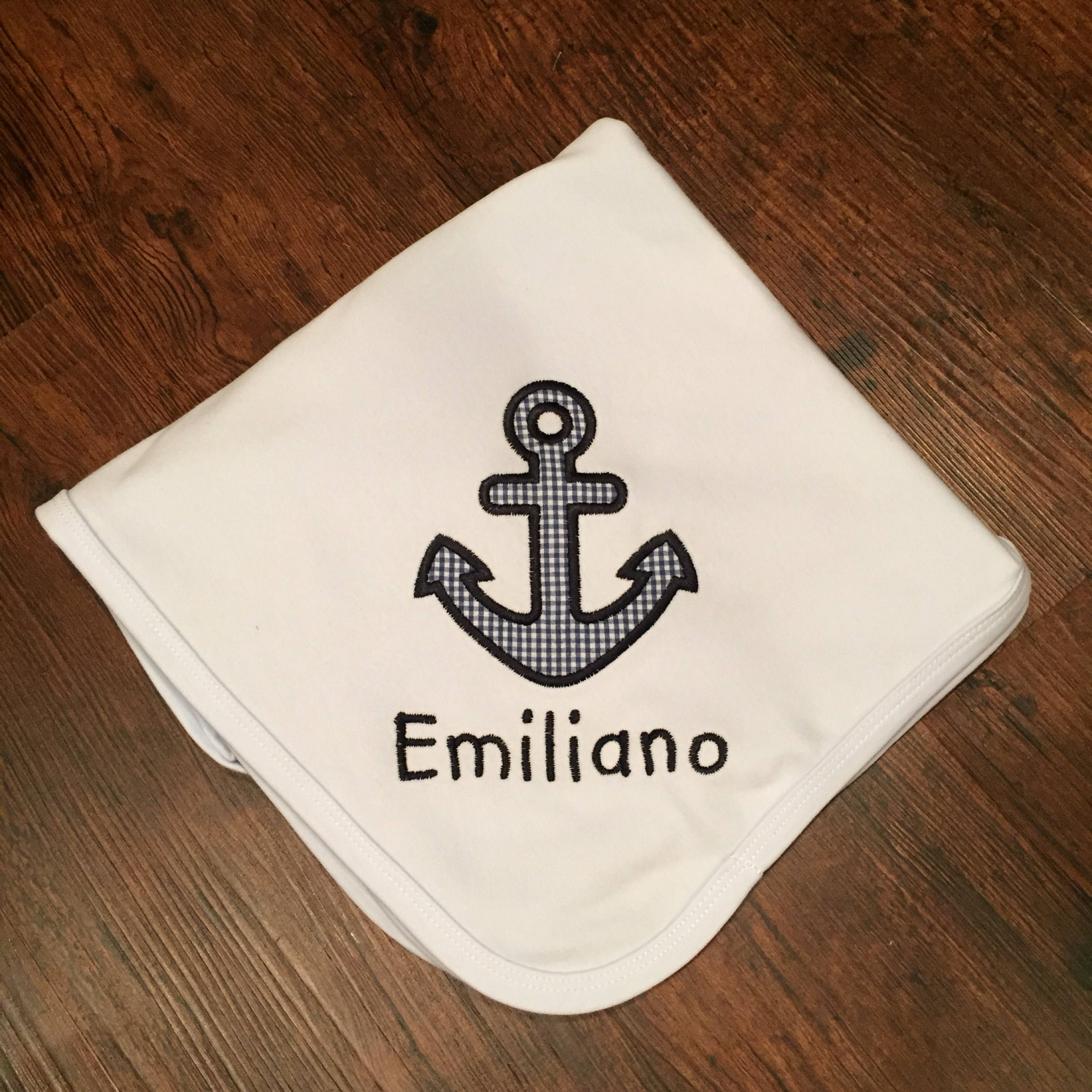 Monogram Baby Blanket Monogrammed Baby Blanket Baby Blanket | Etsy