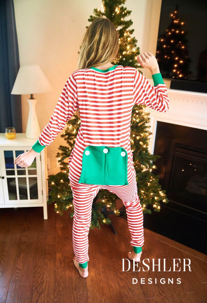 Adult Christmas Pjs Adult Christmas Pajamas Trap Door Pjs Etsy