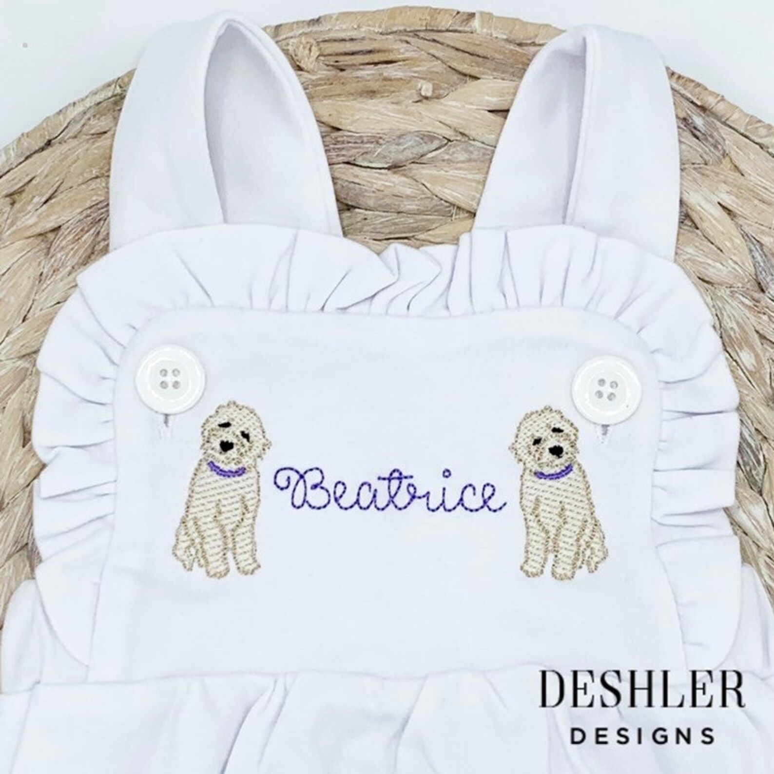 Goldendoodle Outfit, Monogram Goldendoodle Outfit, Baby Goldendoodle ...