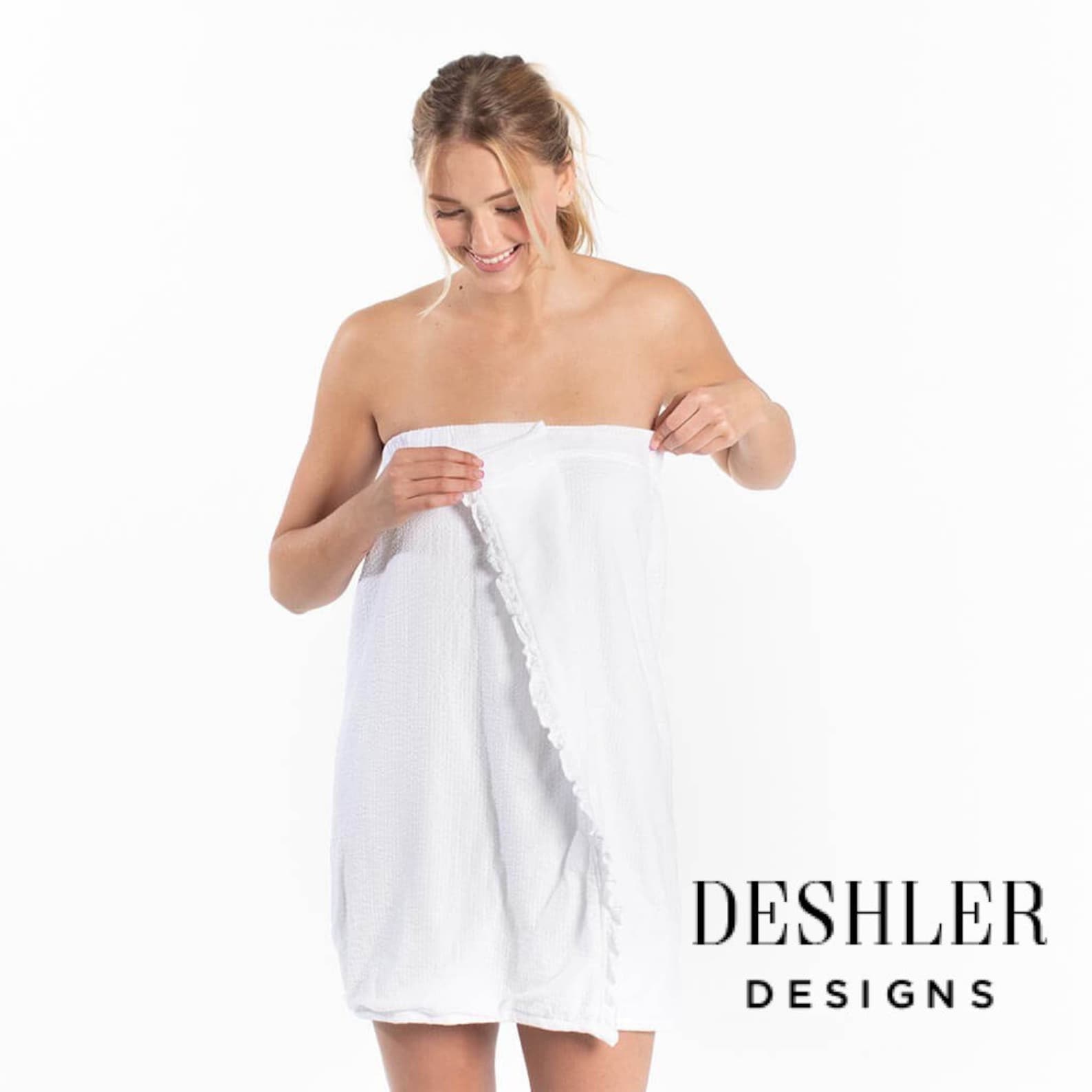 Spa Wrap Monogram Spa Wrap Monogram Bath Wrap Seersucker - Etsy