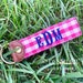 Gingham Key Fob, Gingham Keychain, Pink Gingham Keychain, Blue Gingham ...