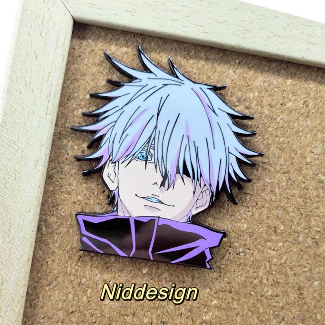 Gojo Satoru Brooch - Six Eyes Blindfold Enamel Pin | Jujutsu Kaisen ...