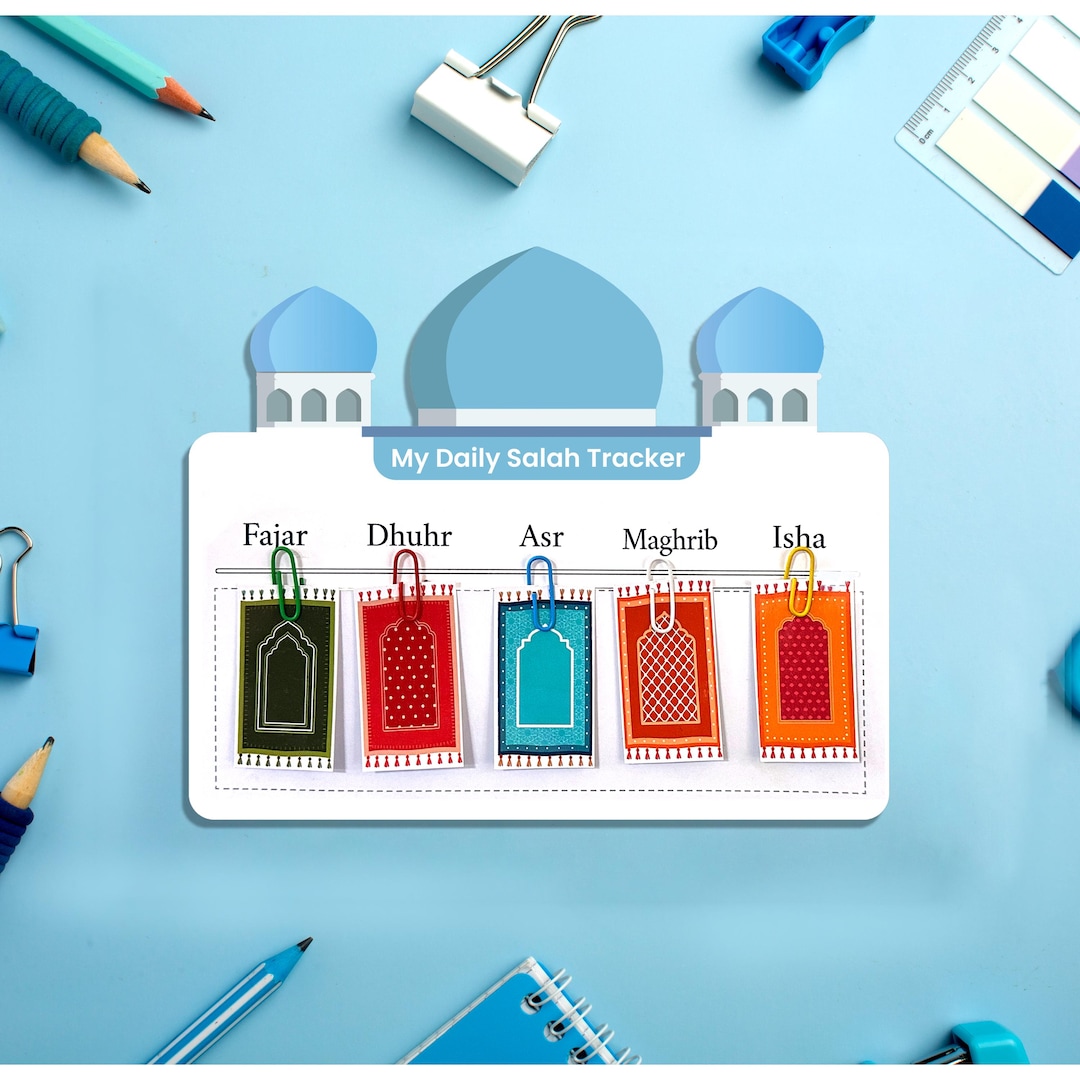 Kids Salah Tracker Printable – Islamic Prayer Chart for Children ...