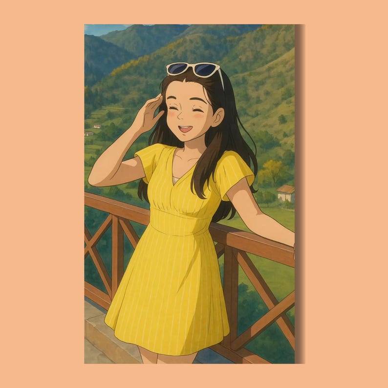 Custom Studio Ghibli Style Portrait – Digital Anime Artwork ...
