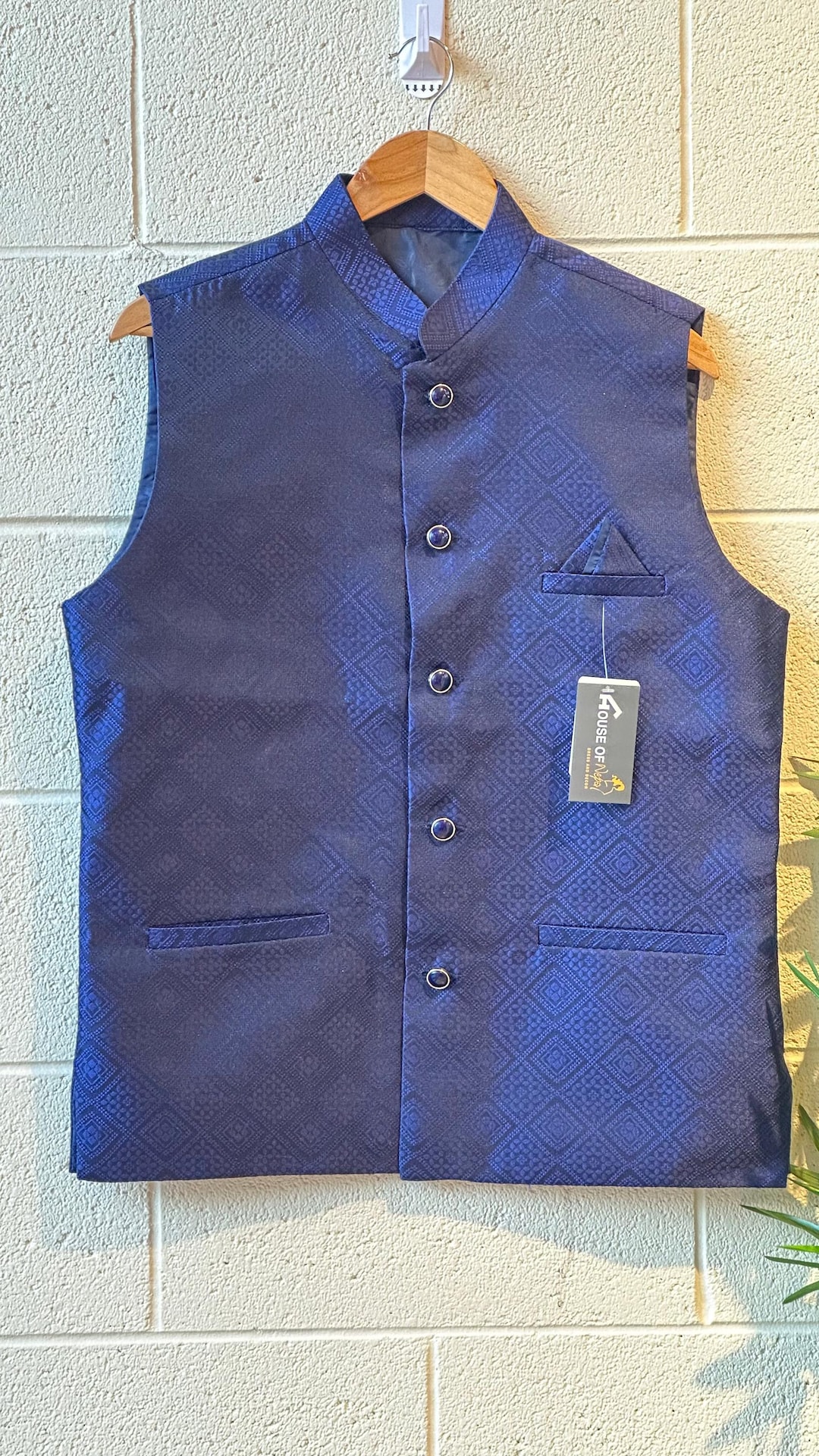Modi Coat/ Nehru Jacket Navy Blue - Etsy