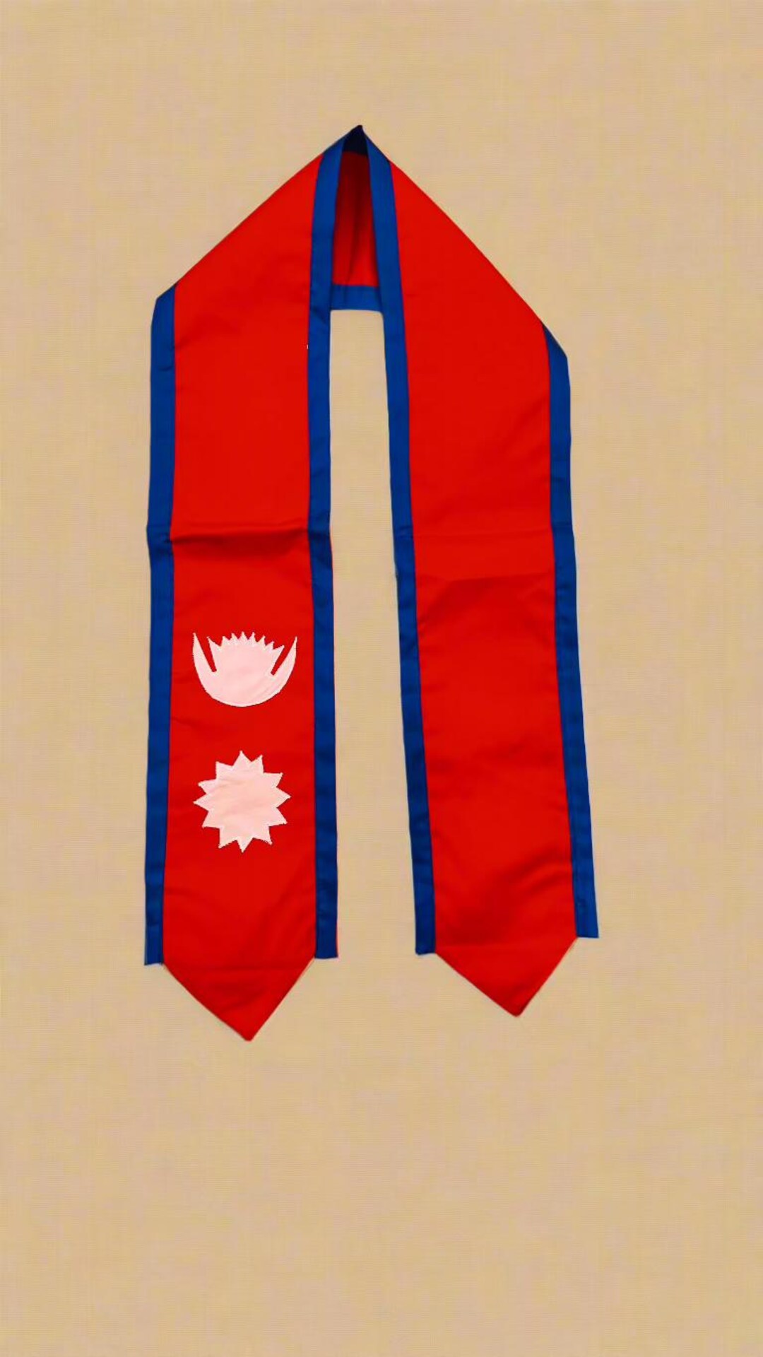Nepali Flag Graduation Sash/stole - Etsy