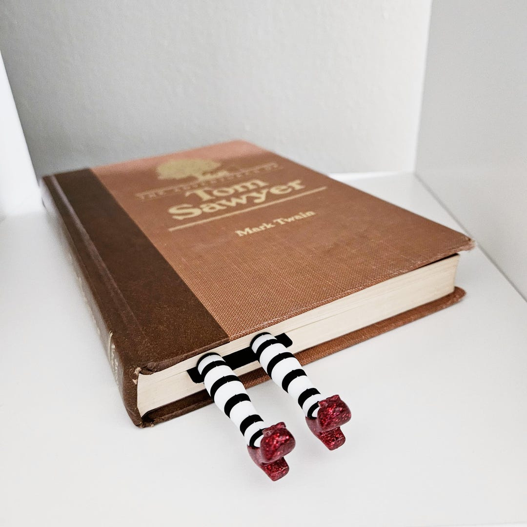 Wizard of Oz Inspired Bookmark - Wicked Witch Ruby Red Shoes Book ...