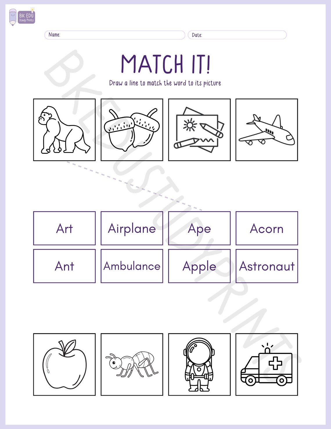 10 Printable Alphabet Letter Aa Phonics Worksheets for Pre-k & K-2 ...