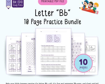10 Printable Alphabet Letter Aa Phonics Worksheets for Pre-k & K-2 ...