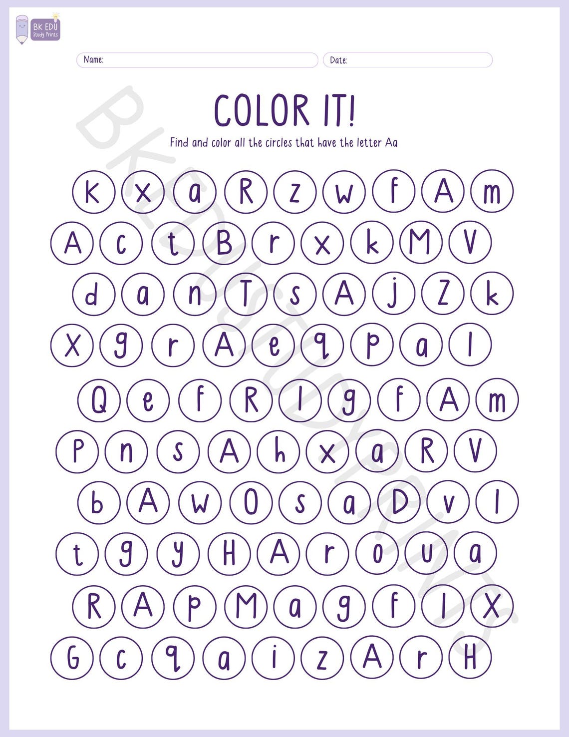 10 Printable Alphabet Letter Aa Phonics Worksheets for Pre-k & K-2 ...