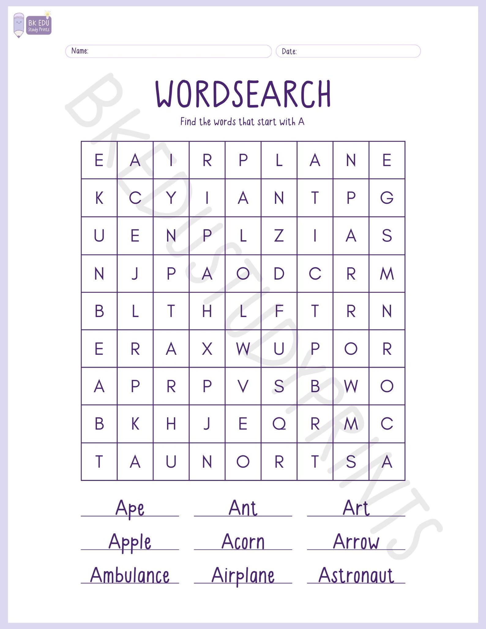 10 Printable Alphabet Letter Aa Phonics Worksheets for Pre-k & K-2 ...