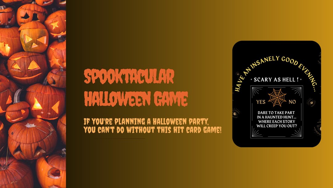 Spooky Halloween Party Card Game: Terrifying Challenges, Haunted Hide ...