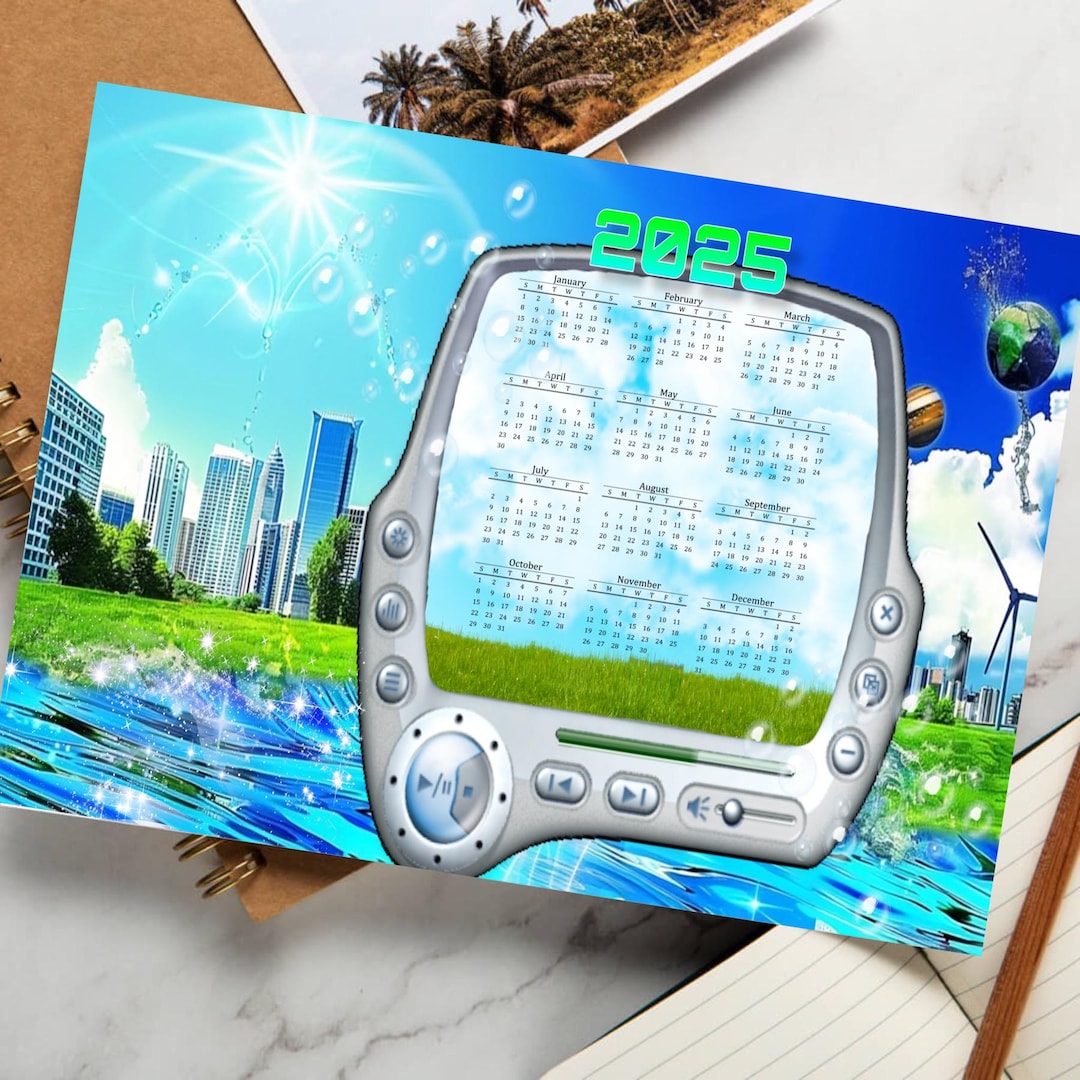 Aero Retro Calendar | Vintage-inspired Monthly Planner | Aesthetic ...