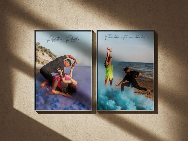 Printable Dance Poster Set – Fire, Water, Earth, Air | Digital Download ...