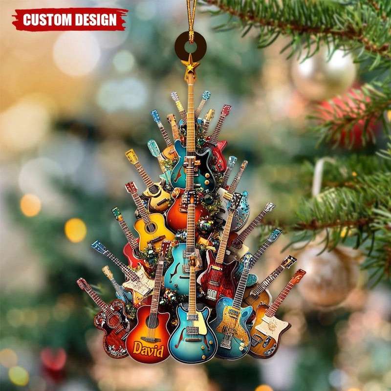 Guitars Christmas Ornament - Etsy