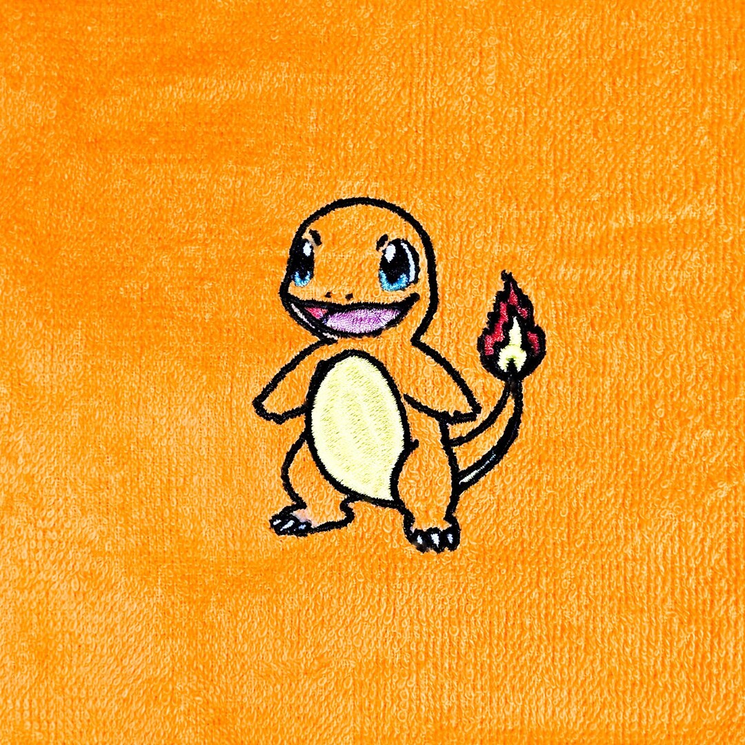 Handcrafted Pokemon Charmander (full Body) Terrycloth Hand Towel: Geeky ...