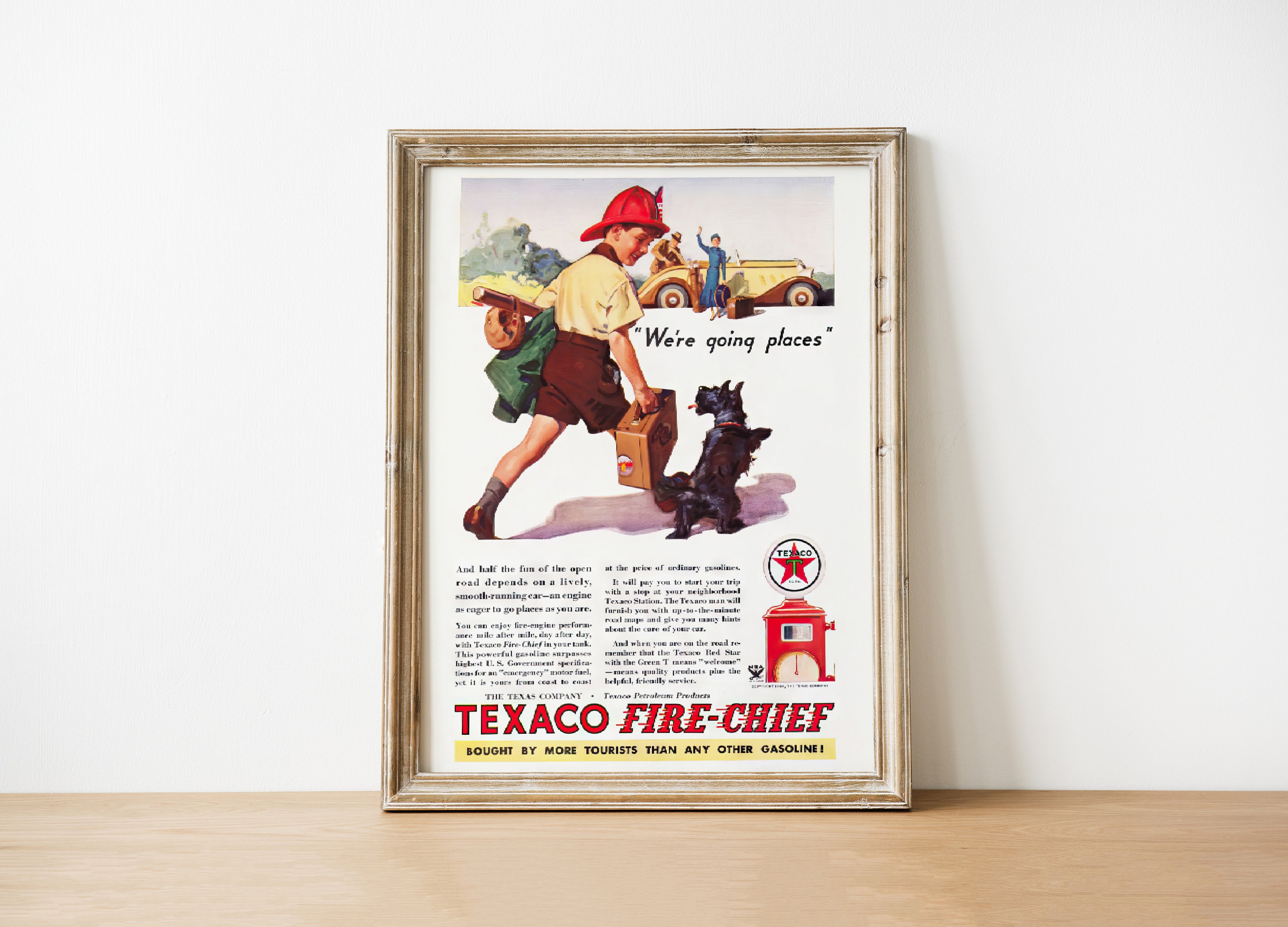 Set of 2 Retro Texaco Gasoline Advertisements From the 1950s - Digital ...
