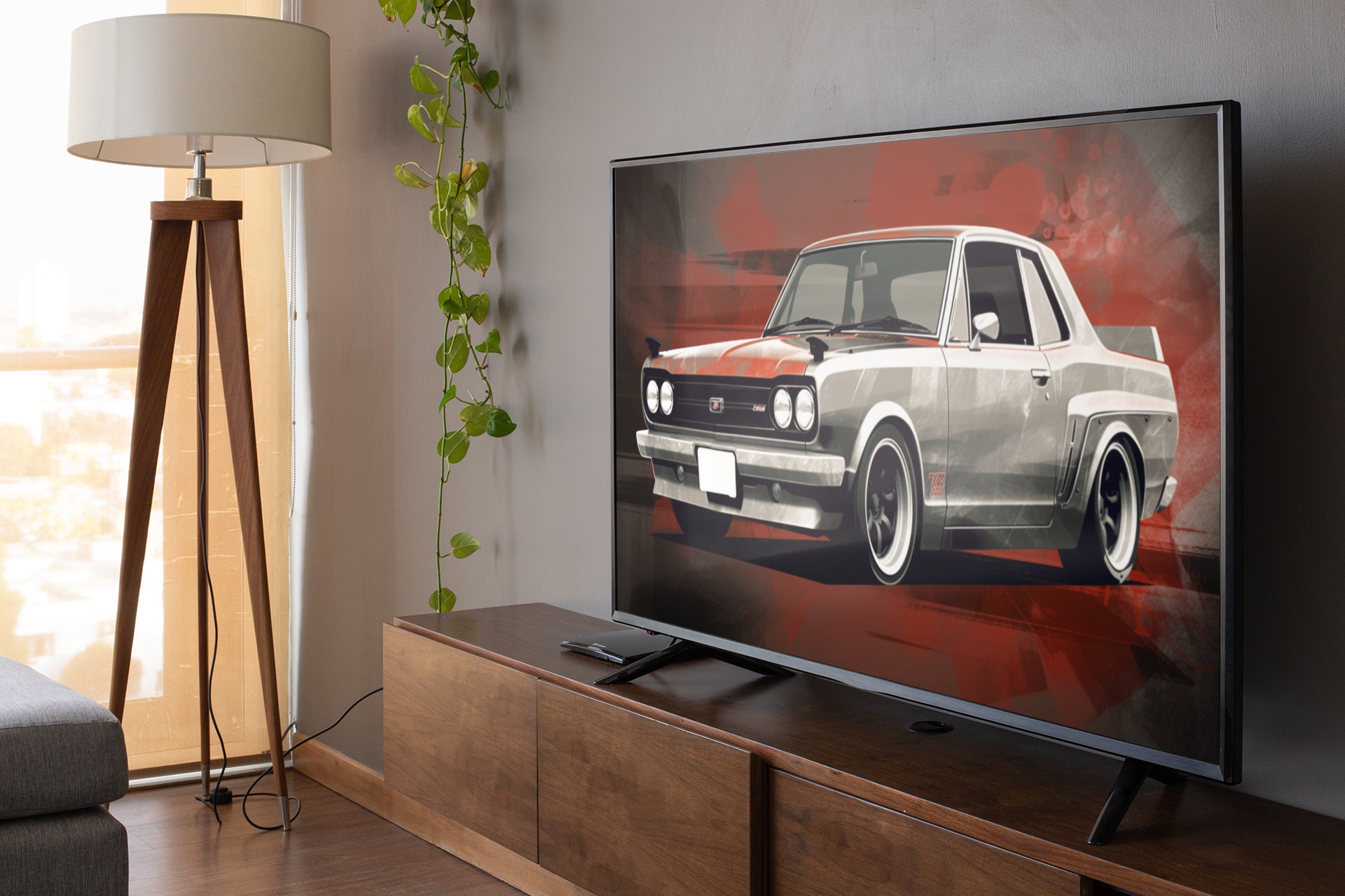 Nissan Skyline Inspired Smart TV Art | Tokyo Street Scene | Digital ...