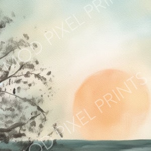 Beach Sunset Watercolor Smart TV Art Digital Download | Samsung Frame ...