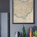 Vintage Ohio Map Art: Printable Antique State Map (digital Download) - Etsy