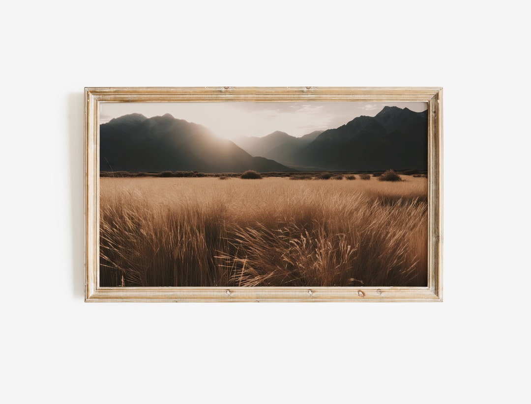 Mountain Landscape TV Art | Samsung Frame TV Art File | Muted Colors ...