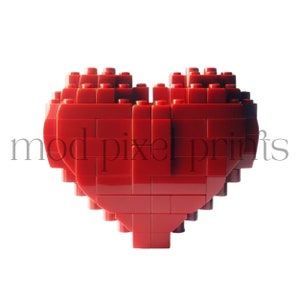 3D Brick Heart Bundle, PNG Instant Digital Download, Valentines Brick ...