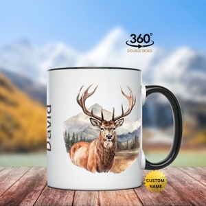 Custom Deer Hunting Mug, Personalized Hunting Mug, Buck Coffee Mug - Etsy