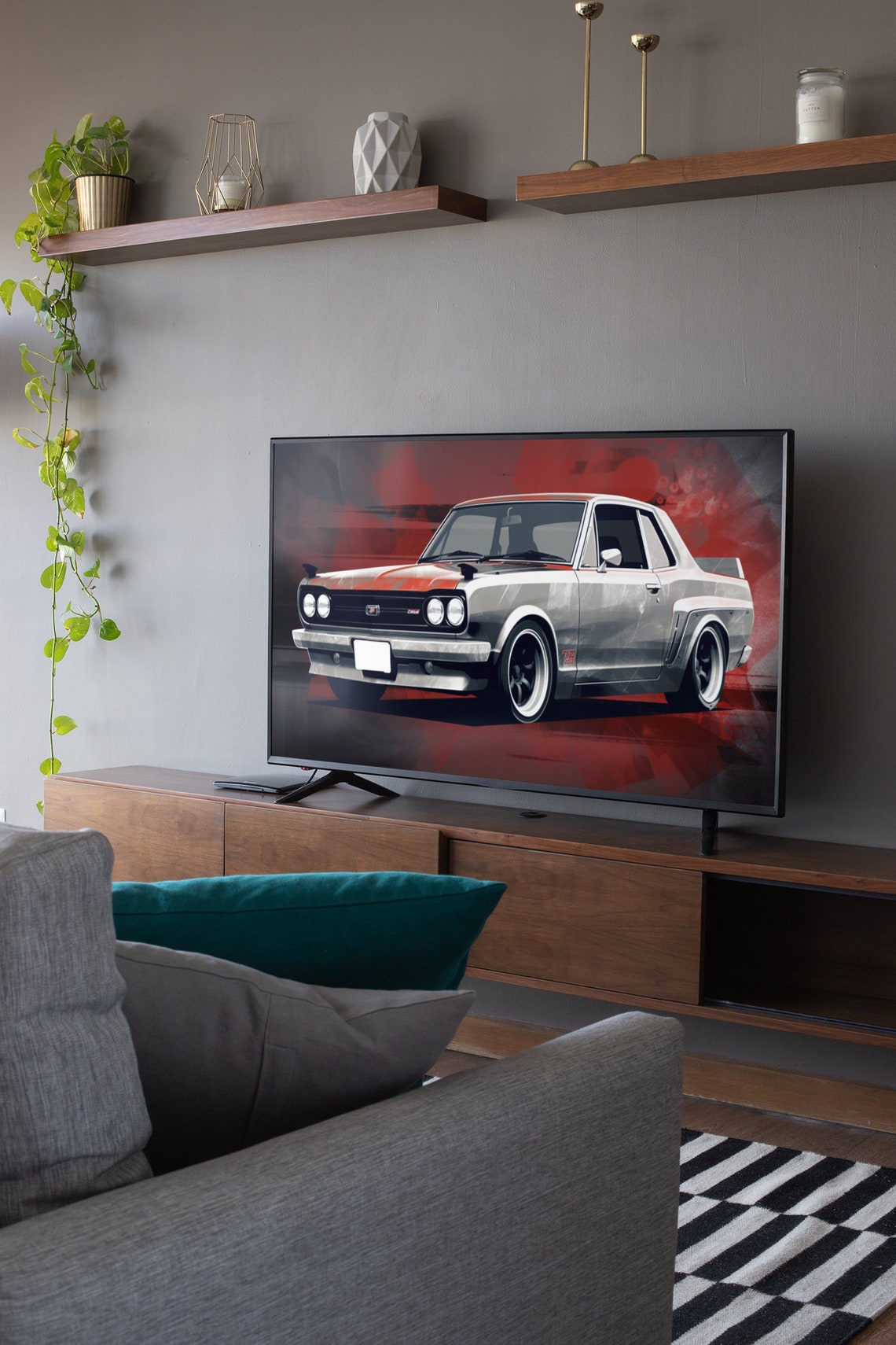 Nissan Skyline Inspired Smart TV Art | Tokyo Street Scene | Digital ...