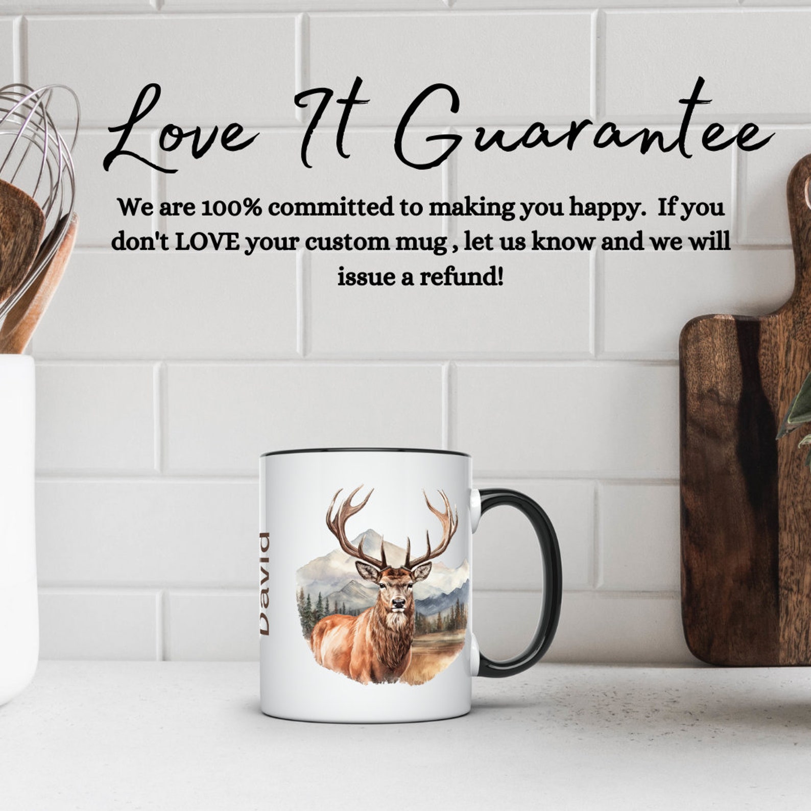 Custom Deer Hunting Mug: Personalized Buck Coffee Cup - Etsy