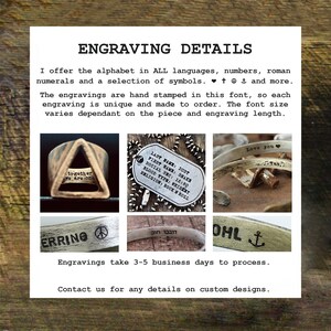 Brushed BRASS Men's PALM TREE Engraved Ring, Personalized Tropical Guys ...