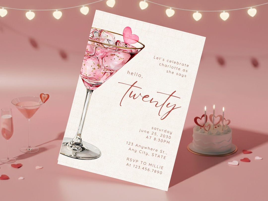 Minimalist Chic Birthday Invitation Template Classy Champagne Birthday ...