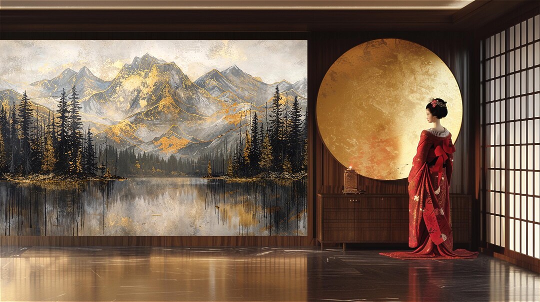 Abstract Forest Landscape Wallpaper, Majestik Mountain Landscape ...