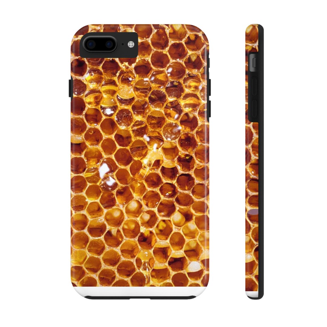 Orange Honeycomb Aesthetic Phone Case - Tough Phone Cases, Durable ...
