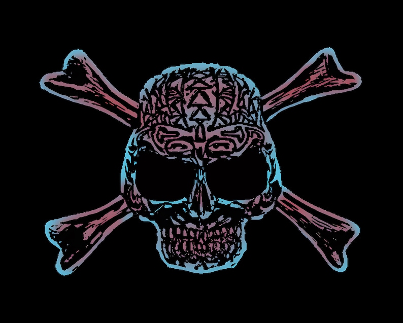 Skull and Crossbones T-shirt, Edgy Graphic Tee, Unisex - Etsy